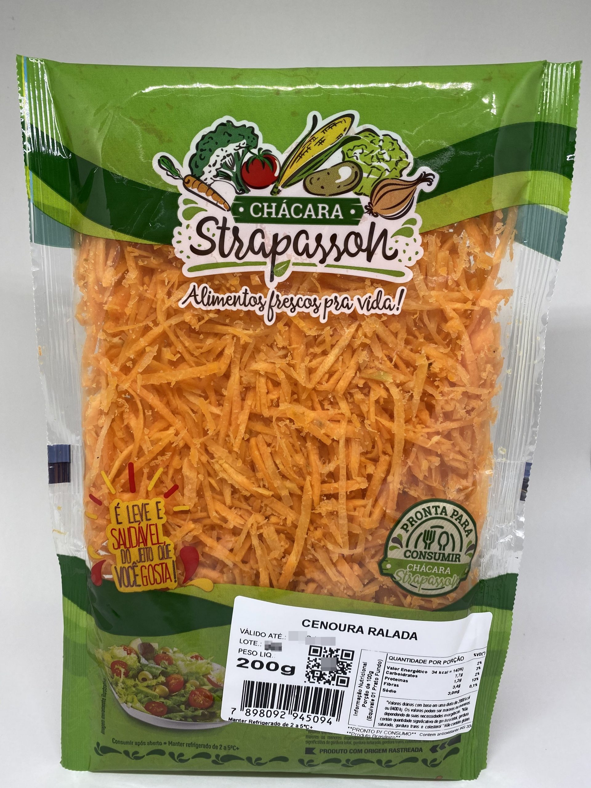 Cenoura Ralada Natural Green 200g