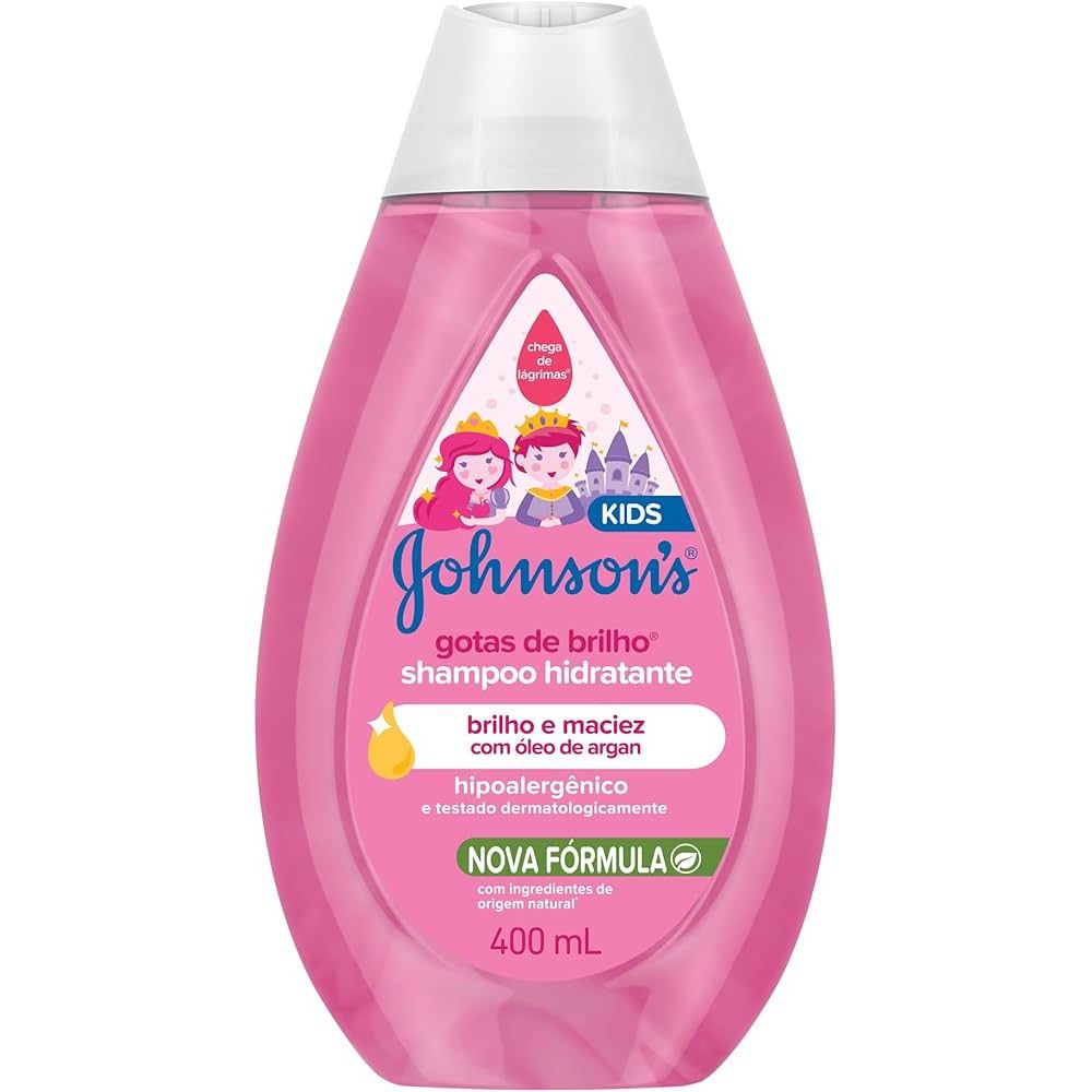 Shampoo Gotas de Brilho Rosa Johnson's Baby 200ml