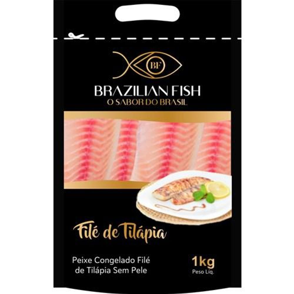 Filé de Tilápia Sem Pele Brazilian Fish 800g