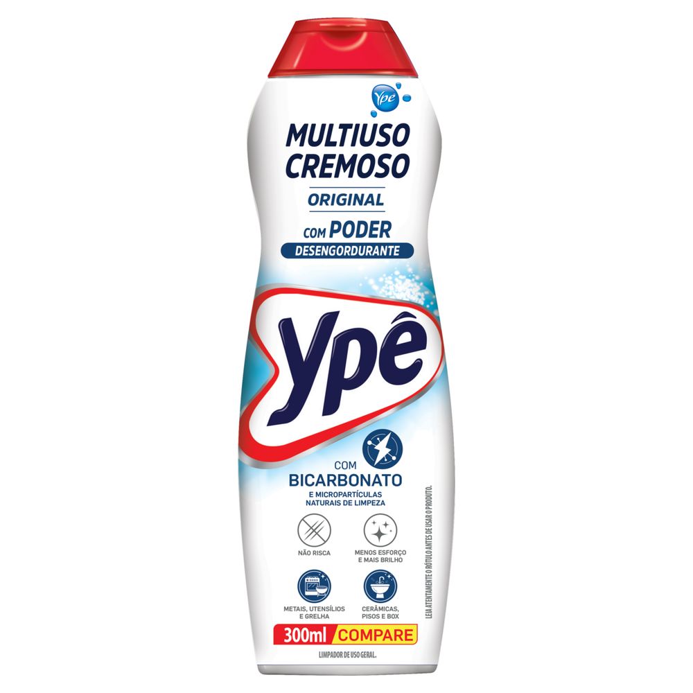 Limpador Multiuso Cremoso Original Ypê Squeeze 300ml Limpador Multiuso Cremoso Original Ypê Squeeze 300ml