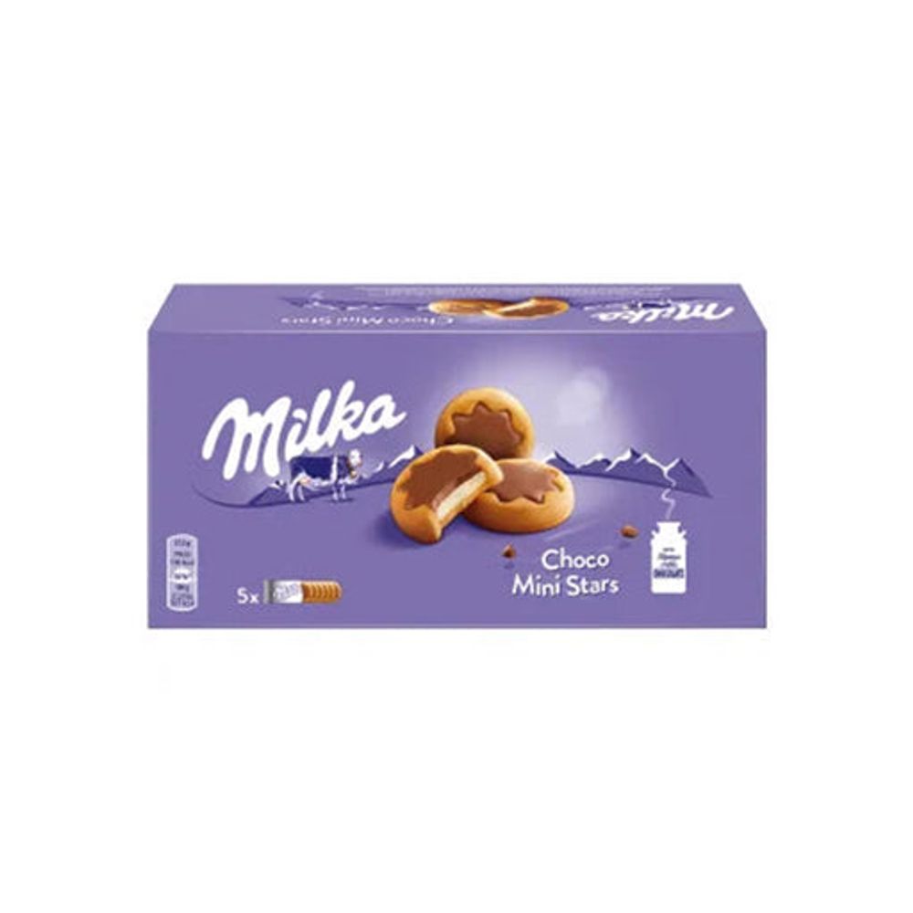 Biscoito Choco Mini Stars Milka 150g
