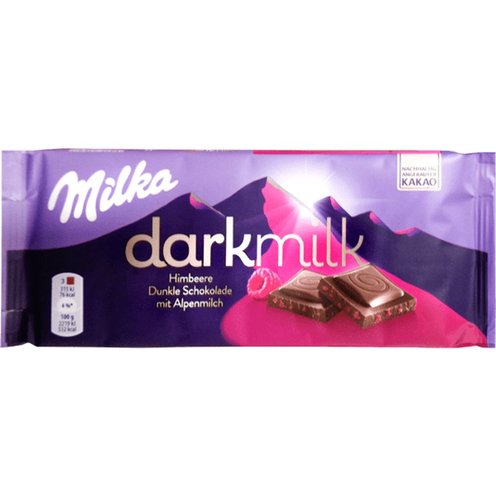 Chocolate Dark Milk Raspberry Milka 85g