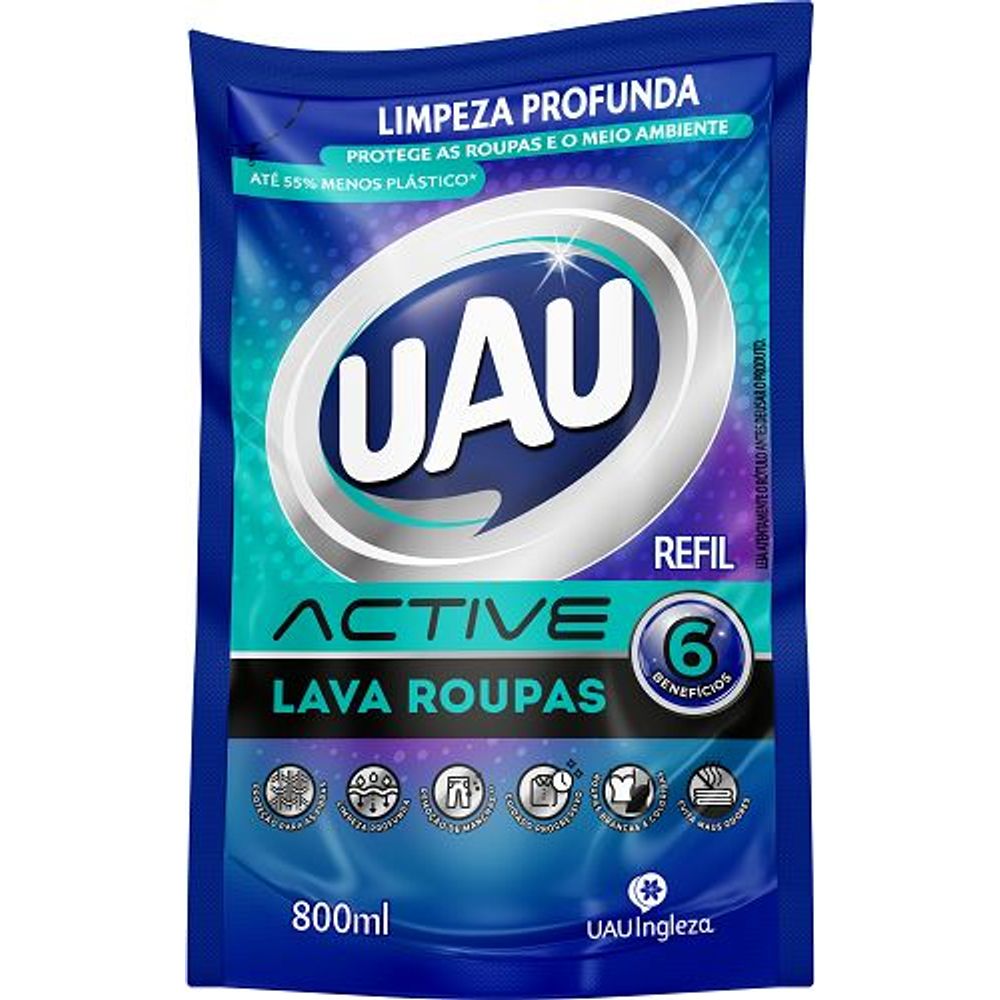 Lava Roupas Líquido Active Uau 800ml